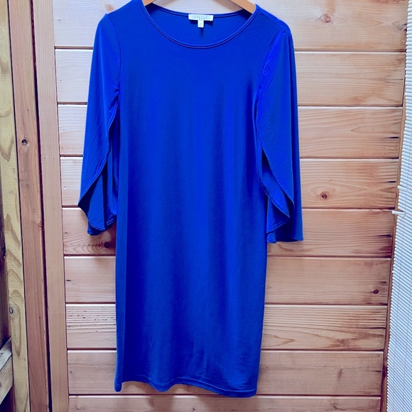 Spense | Dresses | Royal Blue Flowing Sleeve Spense Dress | Poshmark